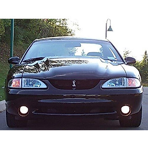 1994-2004 Mustang Cobra SVT Snake Chrome and Black Grill Grille Emblem with Bracket