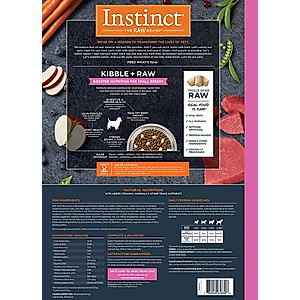 Instinct Raw Boost Small Breed Grain Free Recipe with Real Beef Natural Dry Dog Food, 10 lb. Bag