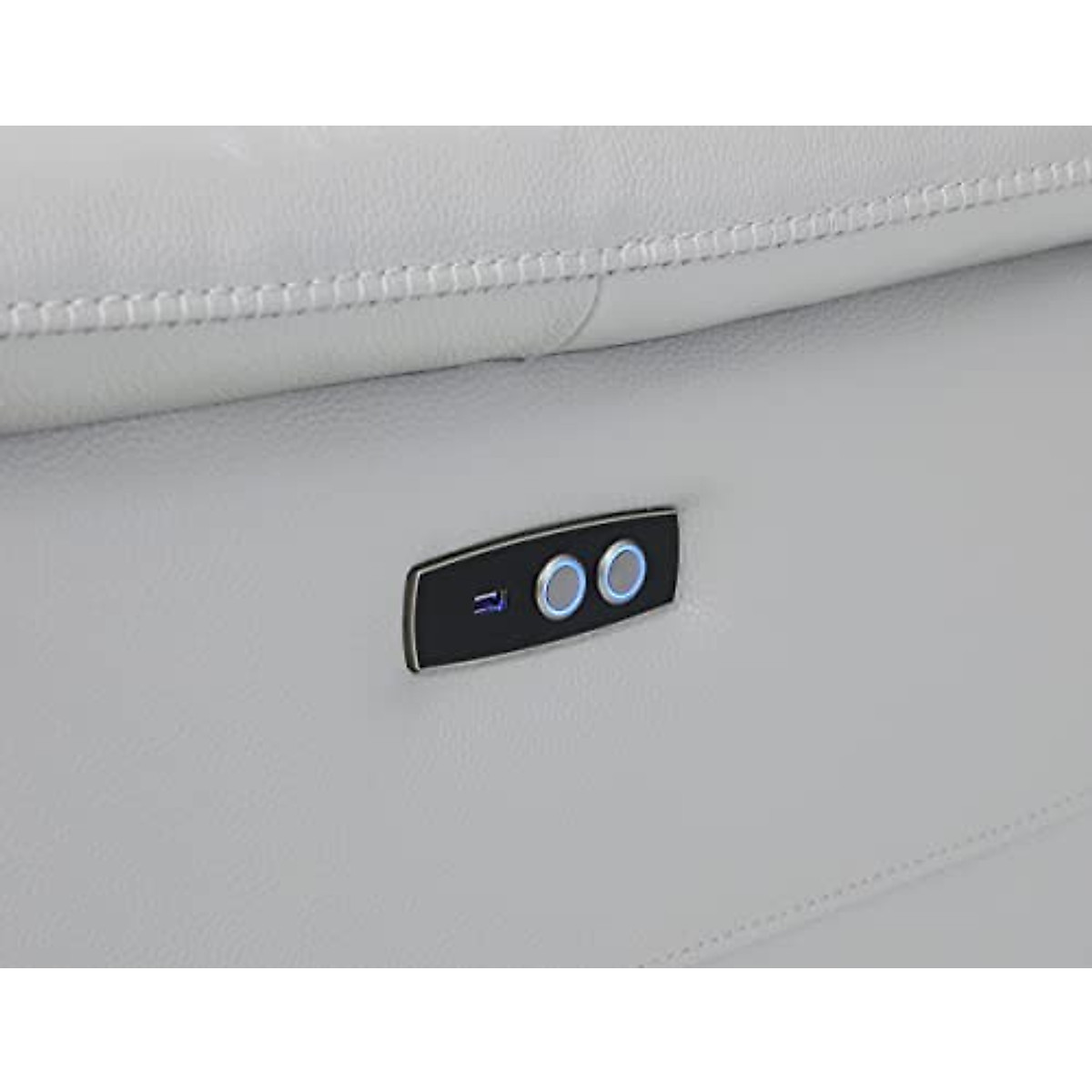 Blackjack Furniture Venice 6 Piece Sectional Sofa with 3-Power Recliners, Features Adjustable Headrest, Lumbar Support, USB and Wireless Charging Station, Extra Large Storage, 1 Console, Light Grey