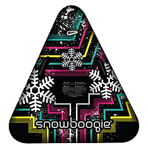 Wham-O Snowboogie Delta Air Tube 48" | Single Rider-Kids Snow Tube Sled Winter Single Rider Snow Sleds | Inflatable Sled with Soft Handles | Slick Bottom for Speed & Control | Snow Sledding for Adults