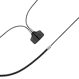 JOJOPANDA Magnetic Airpod Anti-Lost Strap Leather Necklace Compatible Airpods Pro/1/2/3 Light Weight Lanyard Cord Chain (Black)