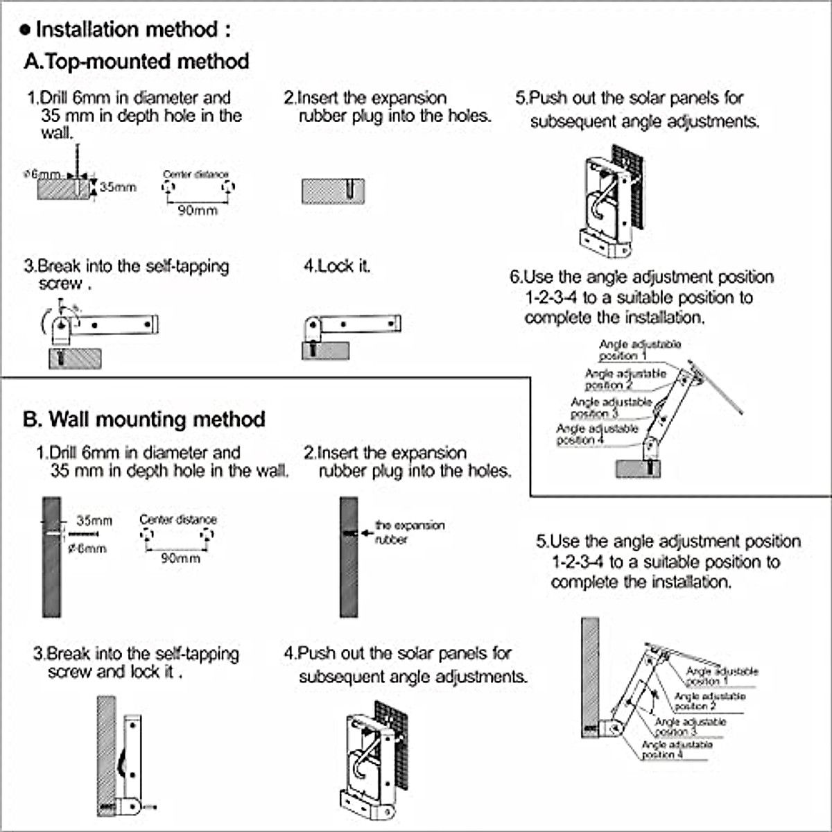 Solar Lights Outdoor, Motion Sensor Security Lights, Multiangle Adjustable Lightweight Solar Wall Lights with 40 High Bright LED Waterproof Aluminum Alloys Flood Light for Garden Garage Patio
