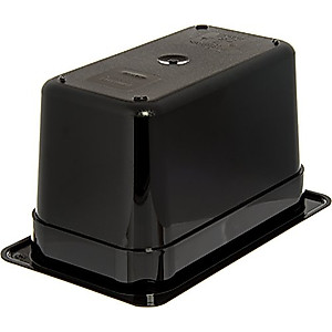 Carlisle FoodService Products 3068203 StorPlus Fourth Size Food Pan, Polycarbonate, 6" Deep, Black (Pack of 2)