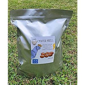 ESVK Chicken and Bird Feed Calcium Supplement | for Healthy Eggs Natural Flaked Oyster Shell - 8 Pounds (Pack of 1) | Made in USA