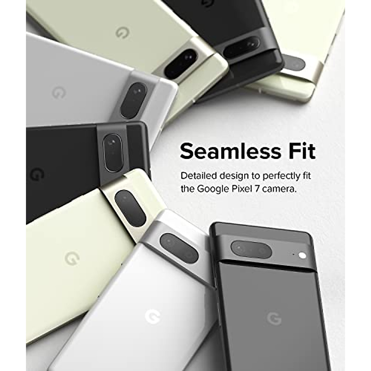 Ringke Camera Glass [3 Pack/Multi-Layer Protection] Compatible with Google Pixel 7 Camera Lens Protector, Tempered Glass Camera Cover