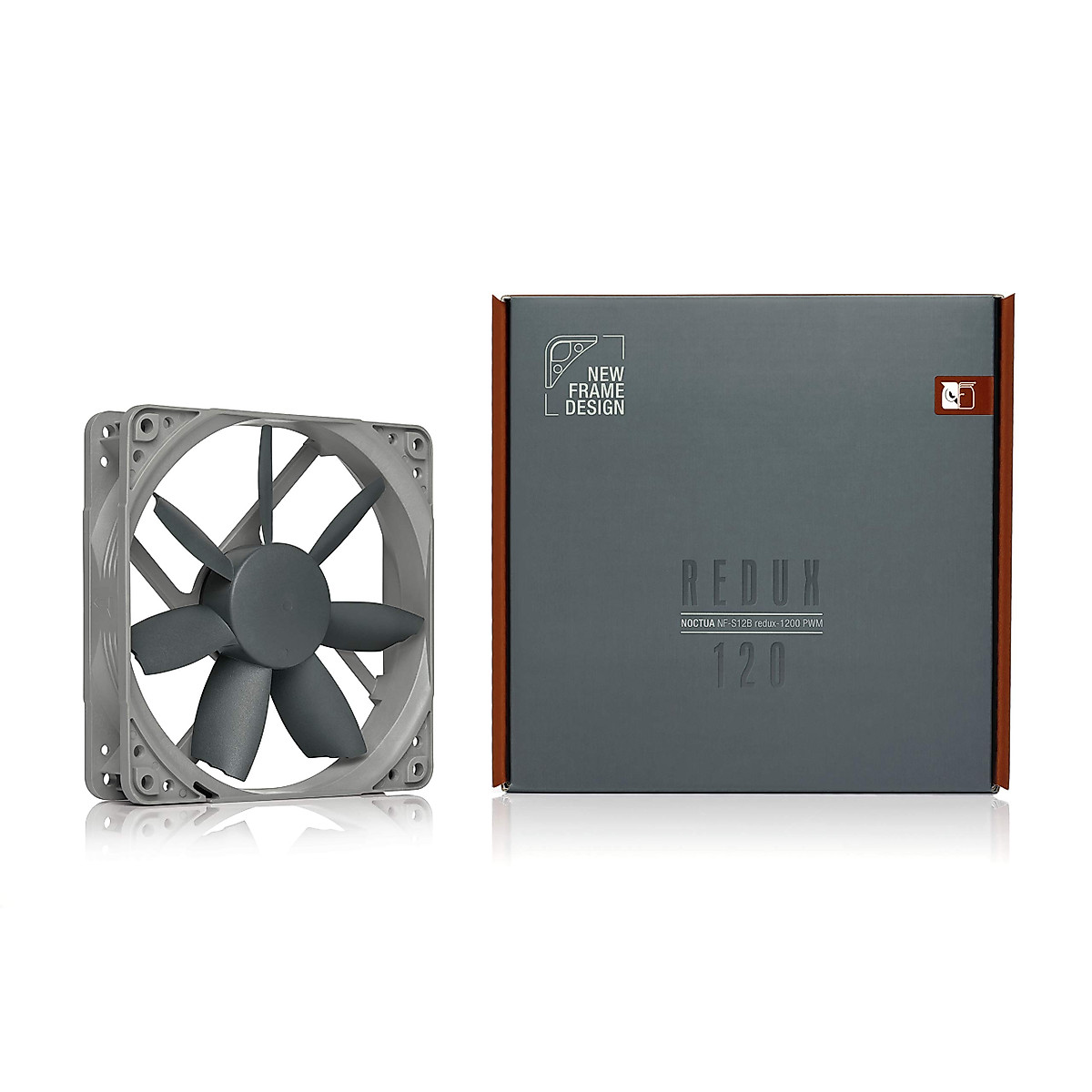 Noctua NF-S12B redux-1200 PWM, High Performance Cooling Fan, 4-Pin, 1200 RPM (120mm, Grey)