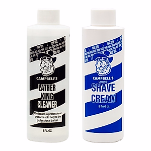 Campbell's Shave Cream and Campbell's Latherking Cleaner Combo