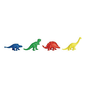 Excellerations Math Manipulatives Set of 128 Mini Dinosaur Counters 1-1/2 inches -2 inches, STEM Educational Toys for Mathematics, Preschool (Item # DNCT1)