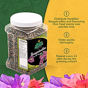 Nelson Plant Food - Bougainvillea Fertilizer - Outdoor and Indoor Plant Fertilizer - All Purpose Plant Food for Vines - Easy Use Granular Fertilizer (2 lb)