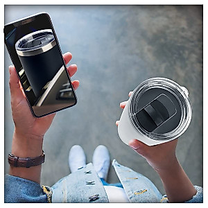 2Pcs 20oz Magnetic Tumbler Lid with 4Pack Magnetic Sliders, Replacement Cup Lids Tumbler Cover Spill Proof Fits YETI Rambler, Old Style Rtic, Ozark Trail and more