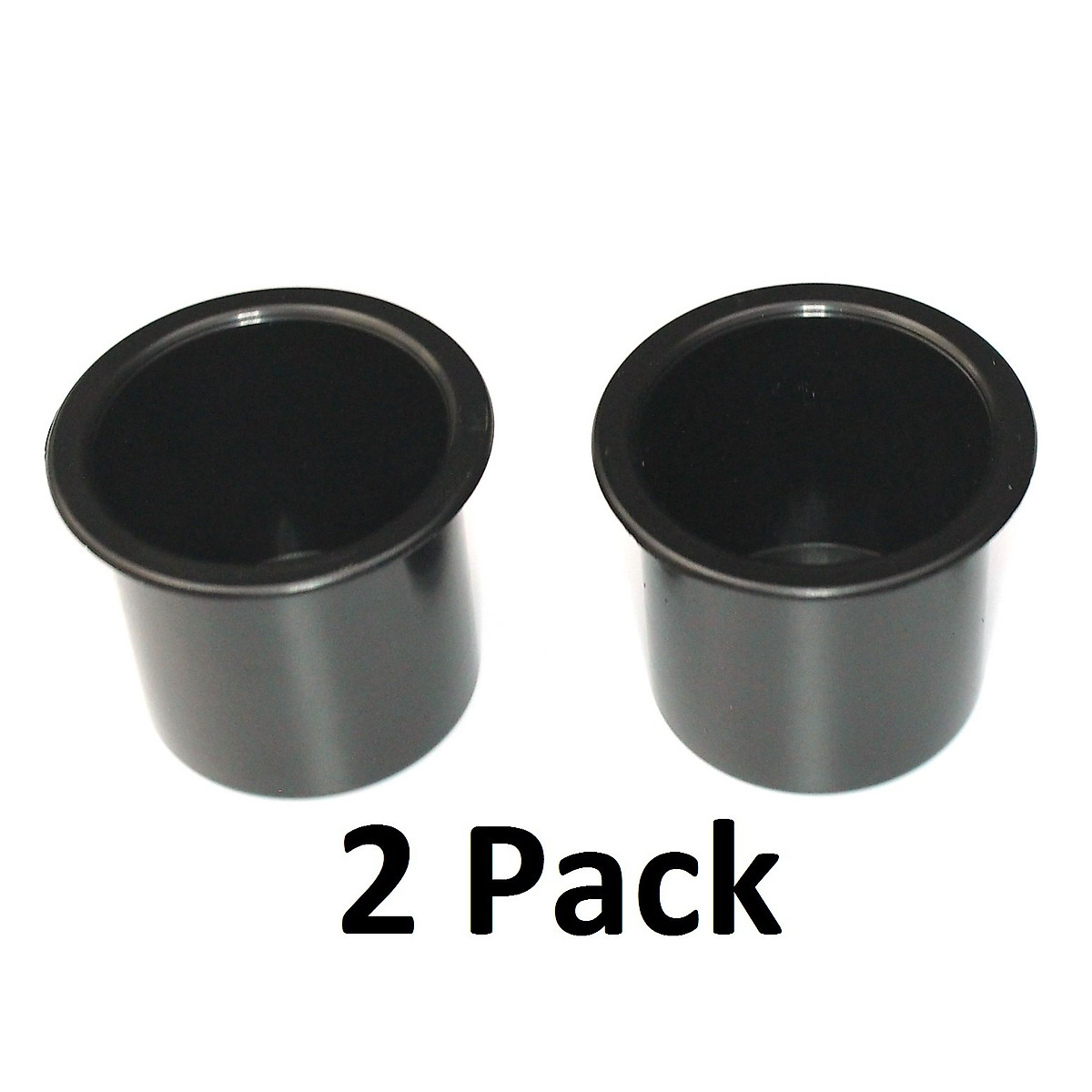 Plastic Small 2 7/8 inch Black Drop in Beverage Drink Can Holder Insert Perfectly Fits 12oz Beverage cans and 16oz Plastic Water Bottles Multipack Wholesale Bulk Listing Poker Table(2)