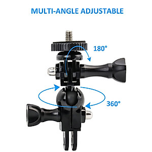 Rotation Ball Joint Mount Extension Accessories with 1/4 Thread for GoPro Hero 9/8/7/6/5/4/3+/3/2/1
