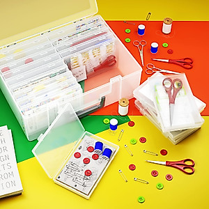 Barhon Photo Storage Box 4x6 Pictures, 18 Inner Seed Storage Organizer Extra Large, Photo Organizers Keeper Photo Cases Picture Storage (White)