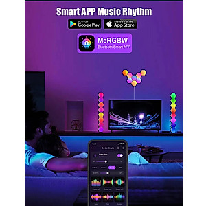 selfila Music Sync DIY Hexagon Lights - 8 Pack Smart APP and Remote RGB Wall Light Hexagonal Modular Gaming Light Honeycomb Shape Panels LED Lights for Bedroom Children Room Decor