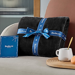 Bedsure Fleece Blanket Throw Blanket Ash Grey - 300GSM Throw Blankets for Couch, Sofa, Bed, Soft Lightweight Plush Cozy Blankets and Throws for Toddlers