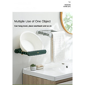 Trash Bag Holder Collapsible for Kitchen Cabinets Doors and Cupboards 1pcs, Under Sink Bag Holder, Hanging Garbage Bag Holder, Kitchen Waste Can, Kitchen Trash Cans for Kitchen, Toilet, RV (White)