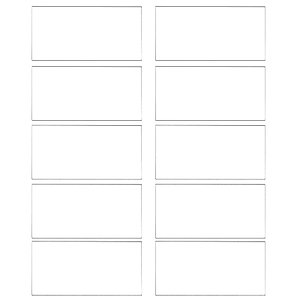 uxcell 20Pcs Clear Acrylic Place Cards for Table Setting Rectangle Acrylic Blanks Name Cards Wedding Seating Cards 3.5" x 2"