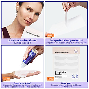 Wrinkles Schminkles Under Eye Patches - Rejuvenate Wrinkles with Medical Grade Silicone Reusable Anti-Wrinkle Patches for Under Eye Treatment, Banish Dark Circles (3 Pairs)