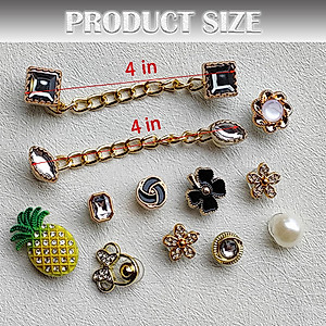 Bling Shoe Charms for Women and Girl Luxury Shoe Accessories with Rhinestone and Imitated Pearl Designer Jewelry Shoe Charms DIY Shoe Decoration