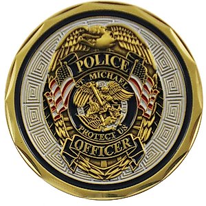 NEW Saint Michael Police Challenge Coin