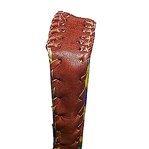 Pink African Fabric Folding Fan: Church, Ankara, Leather, Wedding, Sports, and Pouch Included!