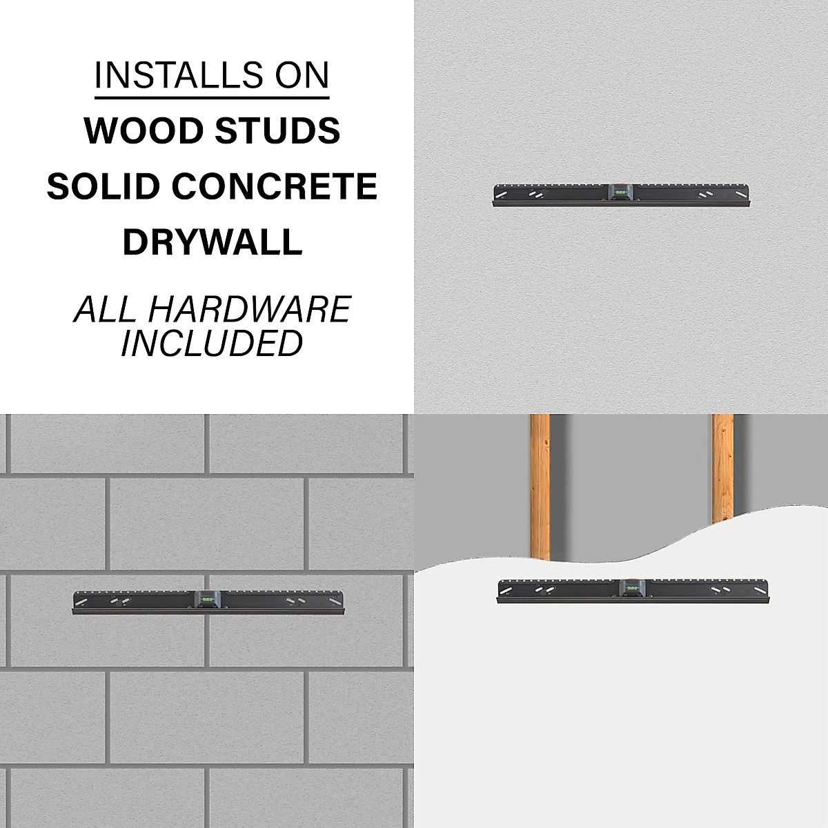 All-New, Made for Amazon No Drill No Stud TV Wall Mount for 32-85” TVs up to 100lbs, Compatible with Amazon Fire TVs