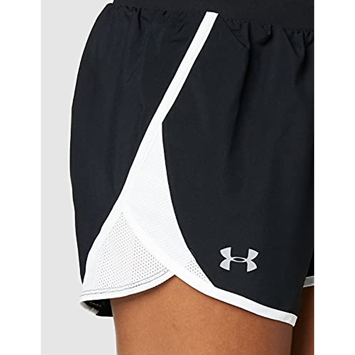 Under Armour womens Fly By 2.0 Running Shorts , Black (002)/White , X-Small