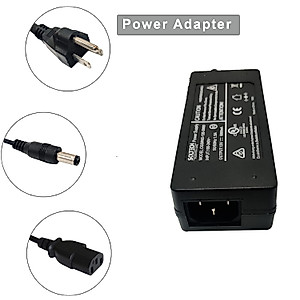 [UL Listed] SOLTECH 12V 5A 60W CCTV Security Camera Power Supply AC DC Adapter with 8-Way Power Splitter Compatible with Samsung Wisenet Lorex, Night Owl, Defender Q-See Swann
