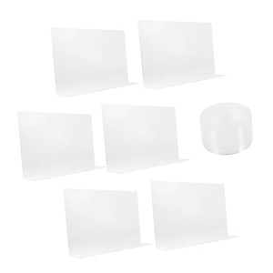 Levemolo 1 Set Shelf Divider Baffle Linen Closet Organizer Shelf Dividers Clear Shelf Divider Closet Sweater Organizer Cabinet Divider Shelf Separator Cabinet Accessory Closet Accessory PVC