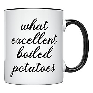 YouNique Designs Jane Austen Mug, 11 Ounces, Pride and Prejudice Mug, Austen Coffee Mug, Pride and Prejudice Quote, Pride and Prejudice Merchandise, Jane Austen Literary Mug (Black Handle)