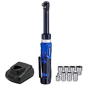 ACDelco ARW1218-3P G12 Series 12V Li-ion Cordless 3/8” 40 ft-lbs. Extended Ratchet Wrench Tool Kit