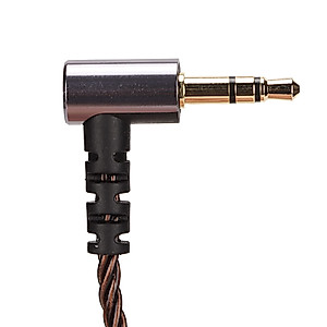 BesCable Earphone 3.5mm Cable Replacement Silver Plated OFC PVC Wire Upgrade Replacement MMCX Connection Detachable Cable Compatible for ATH E50 E70 LS300 CKS1100 A2DC Connector Headphones