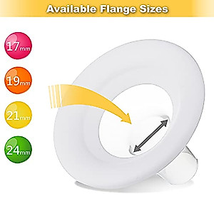 Nenesupply 19mm Soft Flange Compatible with Medela Breast Pump Parts Replace 19mm Flange for Medela Accessories Compatible with Pump in Style Parts Symphony Swing Harmony Pump and Personalfit Flex