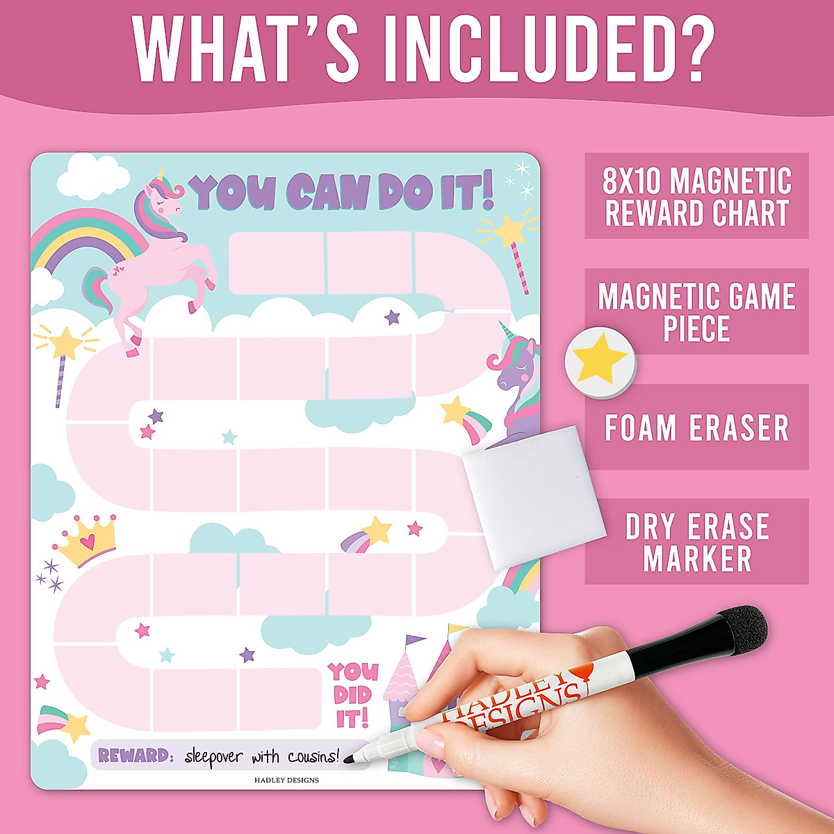 Unicorn Reward Chart for Kids - Fun Behavior Motivation