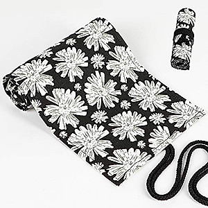 Enyuwlcm Canvas Stationery Handmade Foldable Rollup Pencil Case Travel Pencil Bag Wrap Coloring Pencil Holder Organizer 24 Slots Snowflake