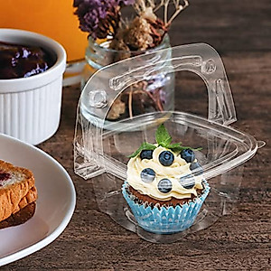 SOLUSTRE 10pcs Mini Cake Box Plastic Fruit Bowls Disposable Dessert Holder Reusable Salad Sushi Container Cupcake Packaging Treat Boxes Vegetable Saving Bowls Transparent