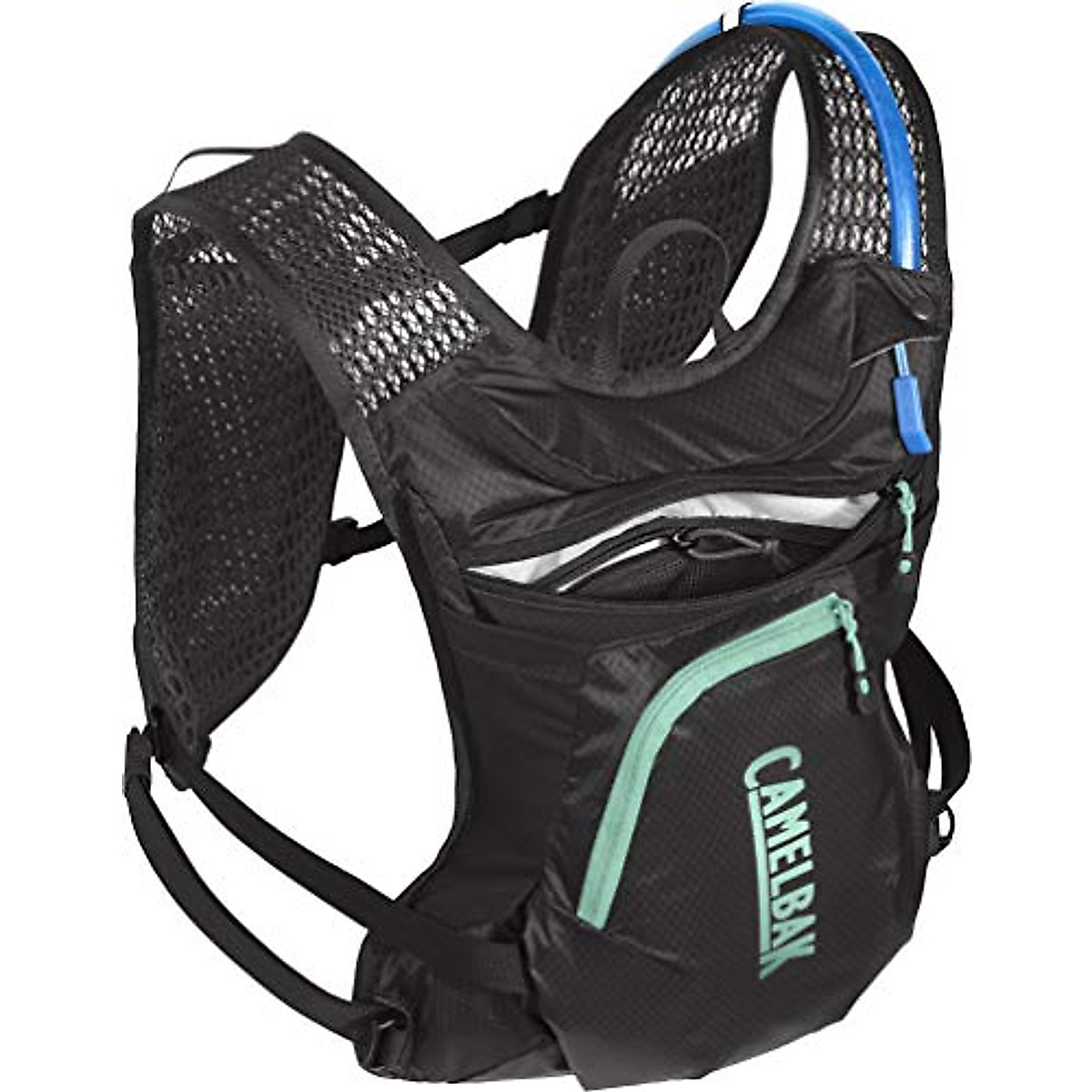 CamelBak Women's Chase Bike Vest 50oz - Hydration Vest - Easy Access Pockets, Black/Mint