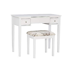 Linon Vanity Set White