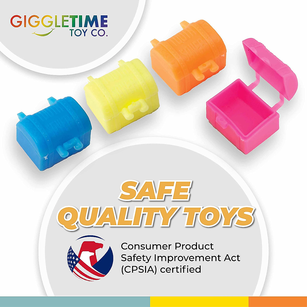 Giggle Time Schooltime Sparkles Tooth Holders for Kids at School .75 inch Box, Tooth Keep Chest Assortment, Tooth Holder For Baby Teeth, Party Favor, Piñata Stuffer, Dental Bag, Prizes - 144 Pcs