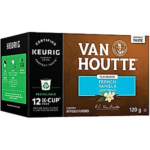12 Pack Single Serve Van Houtte French Vanilla Light Roast Coffee K-Cup Pods