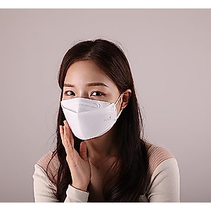 PUREMATE [30 Packs Made in Korea KF94 Face Mask White Black Individual Wrapped Filter Efficiency ≥ 94% (Medium(Pack of 30), White)