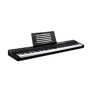 Monoprice with Semi-Weighted Keys Speakers, Multiple Voices and Timbres, Flexible I/O, Built in Metronome, and More (600043)