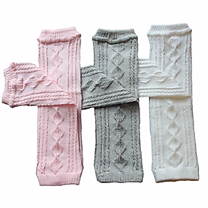 Toptim Baby Knitted Leg Warmers for Little Girls, Toddlers & Children (Color of 3)