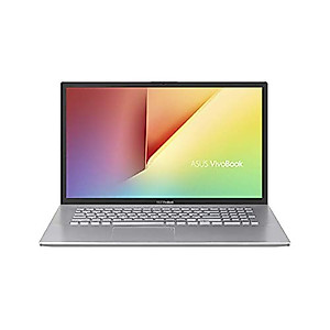 (RENEWED!) Asus VivoBook 17 Business Laptop I 17.3” Full HD I AMD Ryzen 3 3250U I 8GB DDR4 256GB SSD I AMD Radeon Graphic I USB-C HDMI SonicMaster Win10Pro Silver + 32GB MicroSD Card