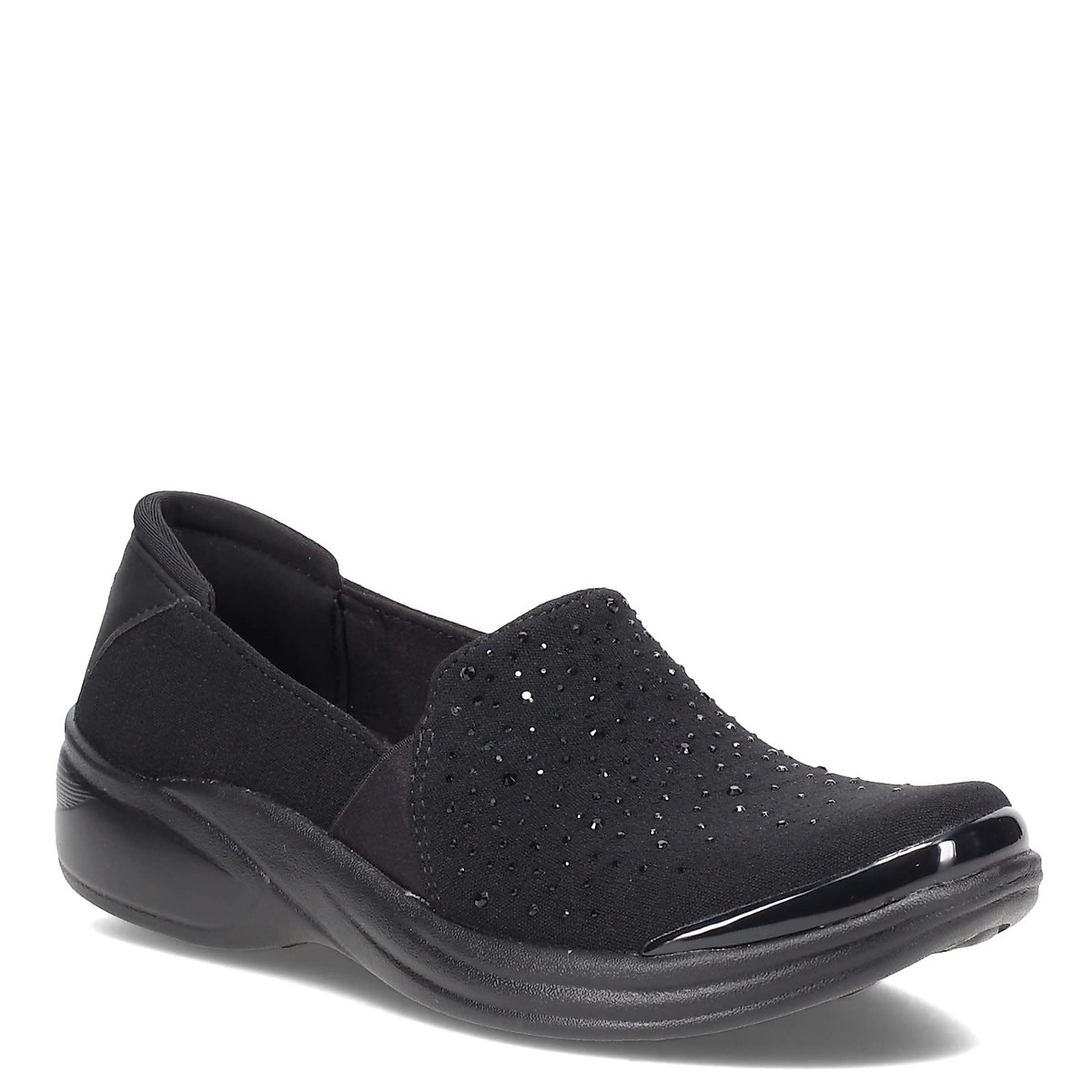 BZees Womens Poppyseed Loafer, Black, 7.5 US