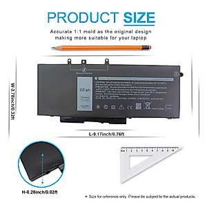 68Wh GJKNX 7.6V Battery for Dell Latitude 5480 5490 5580 5590 5495 5491 5591 5280 5290 5488 5288 E5480 E5580 E5490 E5590 Precision 3520 3530 451-BBZG 5YHR4 GD1JP 0GD1JP DY9NT 0DY9NT P60F P72G 4-Cell
