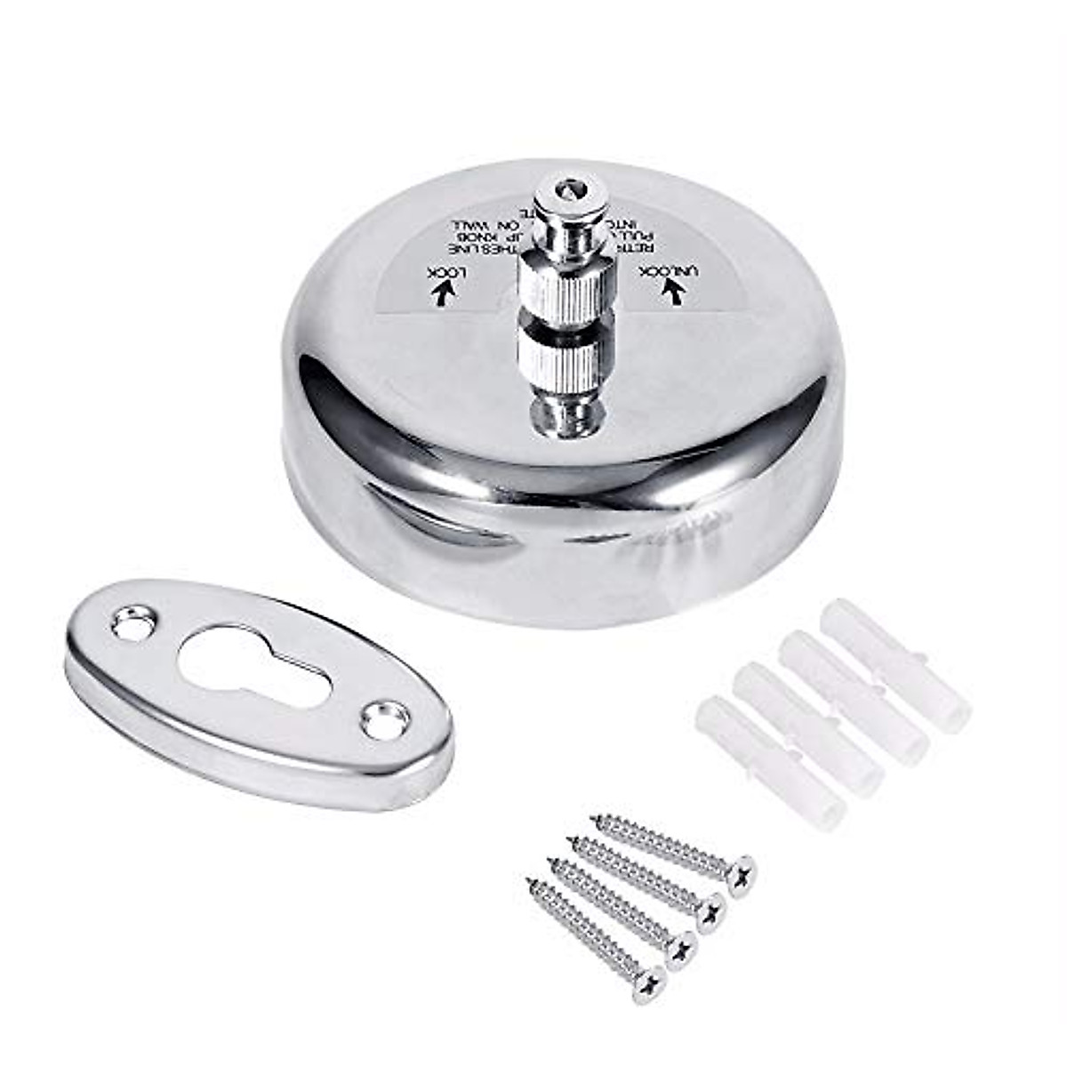 Fivean Retractable Clothesline, 304 Stainless Steel Clothes Line Dryer with Heavy Duty Adjustable Stainless Steel Rope String for Hanging Drying Bathroom, Laundry, Hotel, Indoor & Outdoor