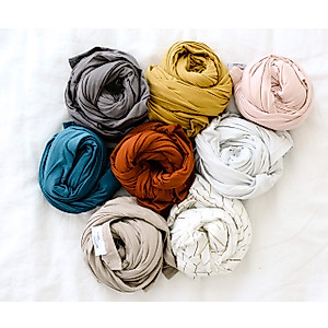 snuggle me Swaddle | Organic Cotton Swaddle Blanket, Soft Stretch, 47 x 47 inches (Birch)