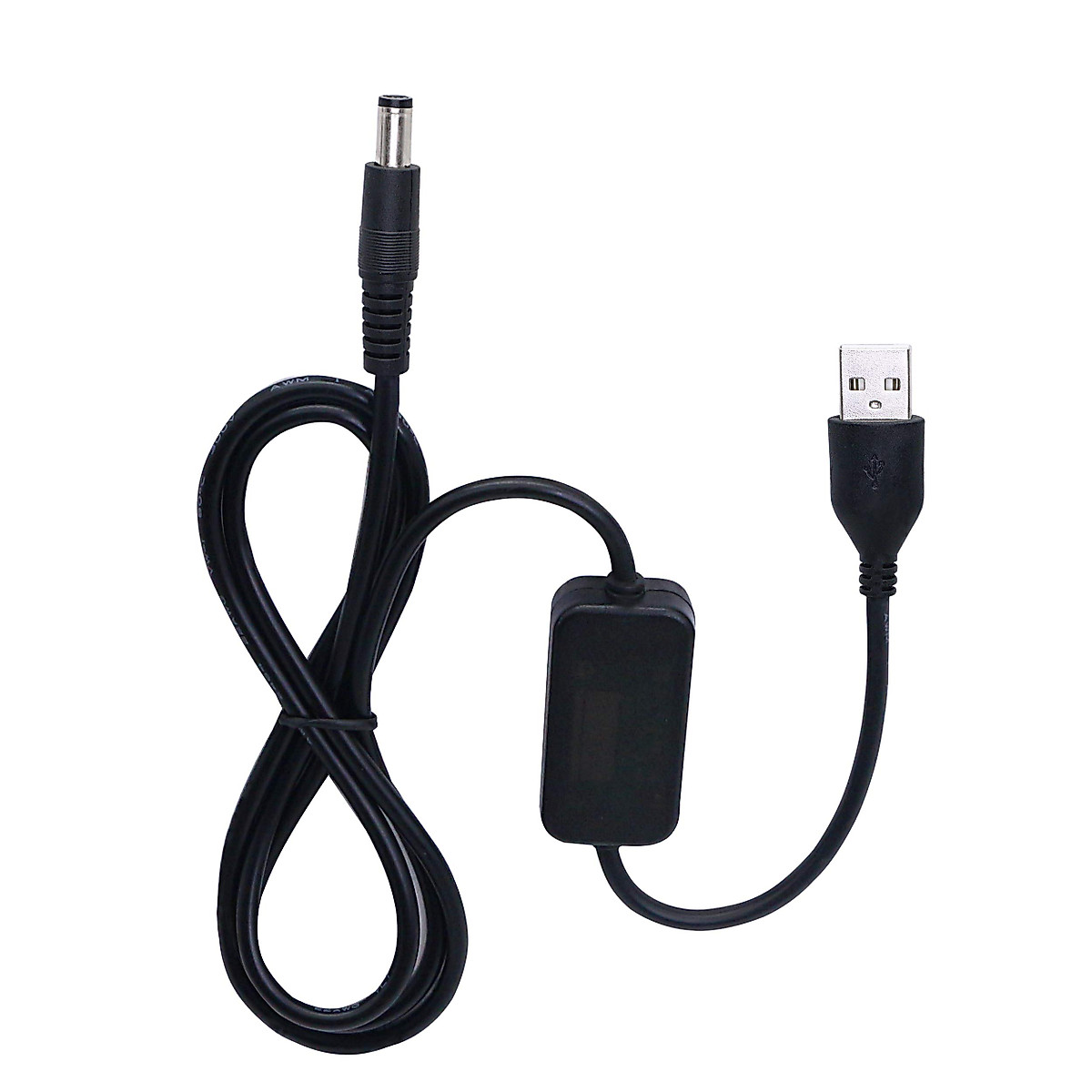 SinLoon 3.28ft USB 5V to DC 12V Converter Step Up Voltage Converter Power Cable,for Camera, Desk lamp, Speakers, Blue Tooth Headset, and Other 5V Devices.(5.5 x 2.1mm)