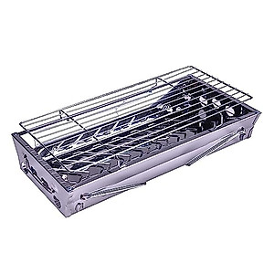 Yardwe stainless steel grill grate stainless steel baking rack Portable BBQ grill Stainless steel BBQ grill portable charcoal grills outdoor grills stainless steel charcoal grill barbecue